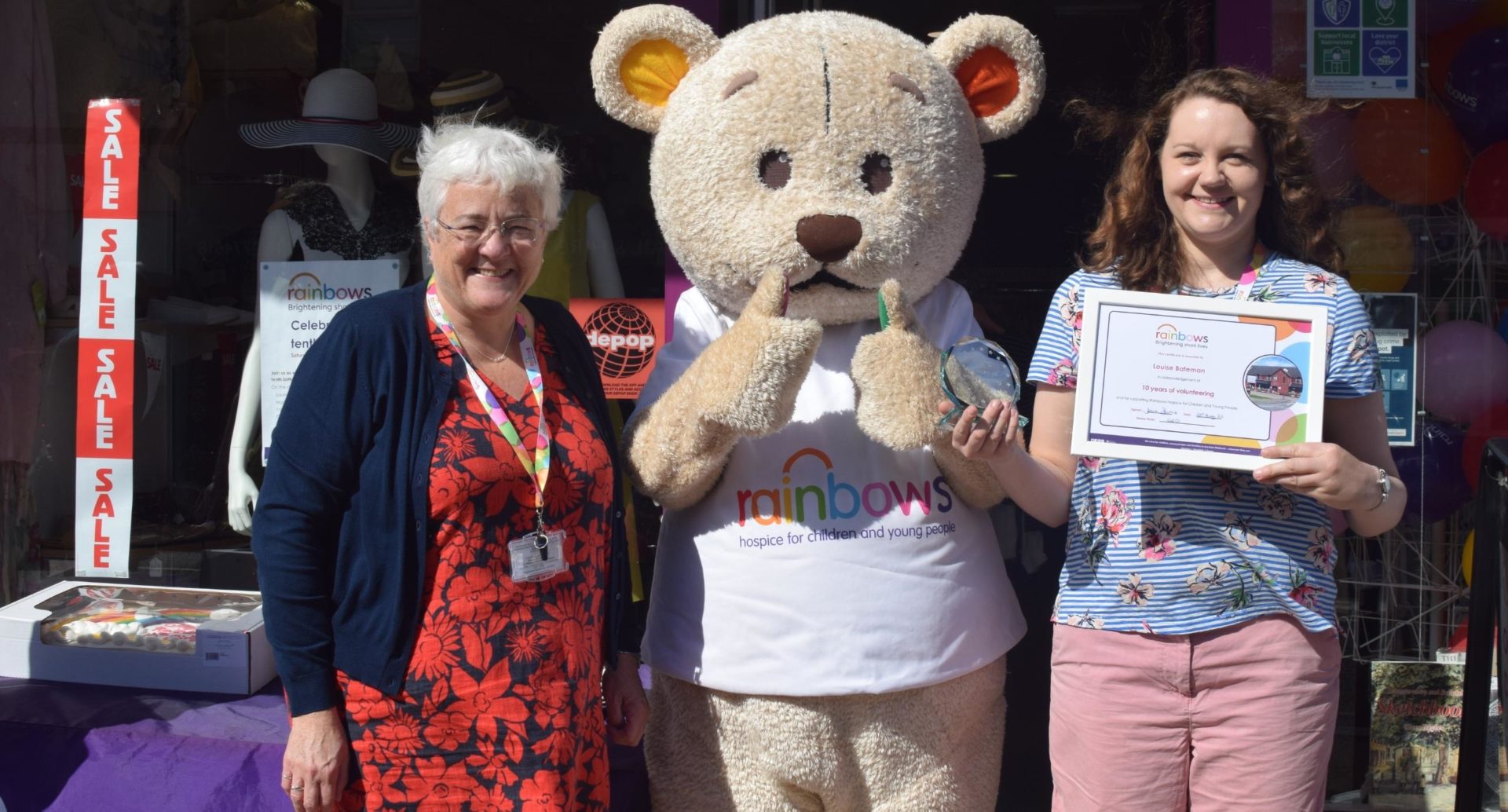 Happy birthday to our Blaby shop | Rainbows Hospice