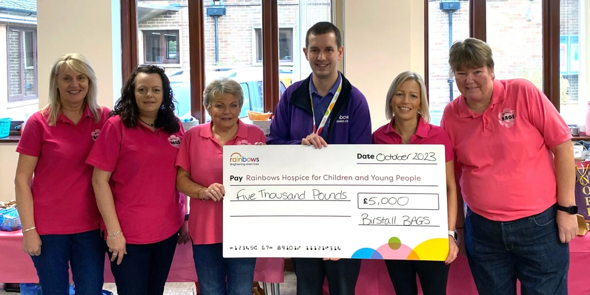 Birstall BAGs donates £5,000 to Rainbows | Rainbows Hospice